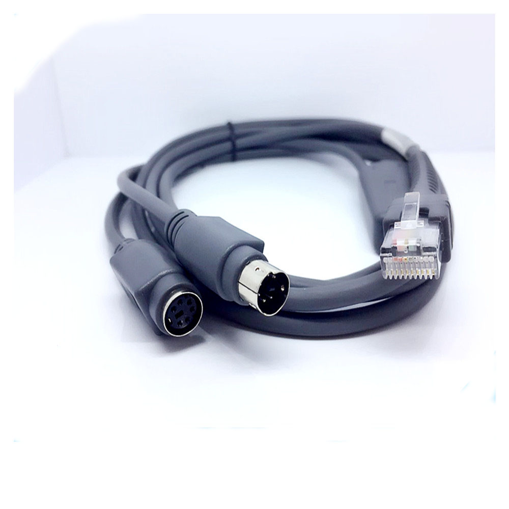 USB to PS2 cable for Symbol barcode scanner cable - 深圳市恒伟线材科技有限公司